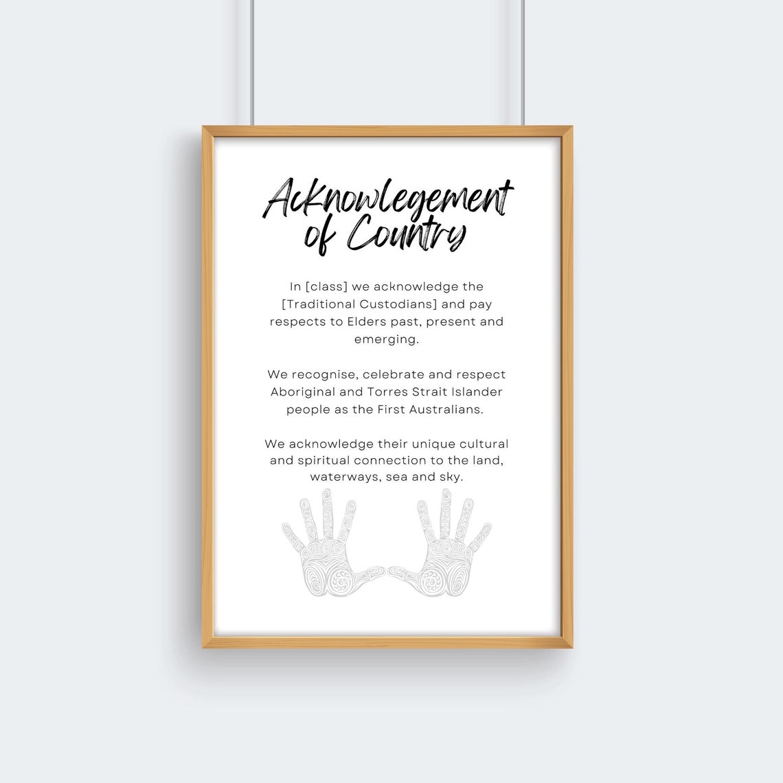 Acknowledgement of Country Classroom Resource - Customise - Perfect for ...