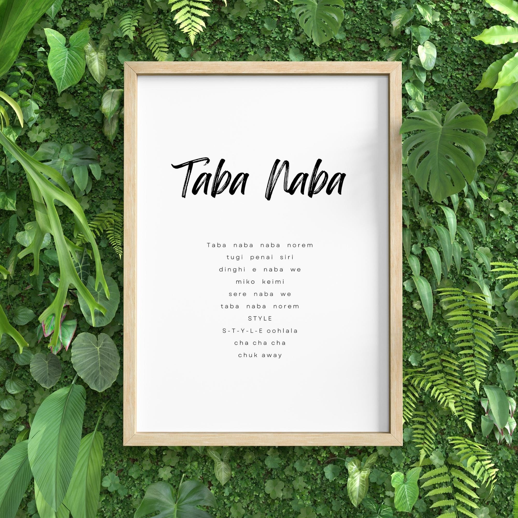Torres Strait Island Taba Naba Song Lyrics Wall Art Home Decor TSI ...