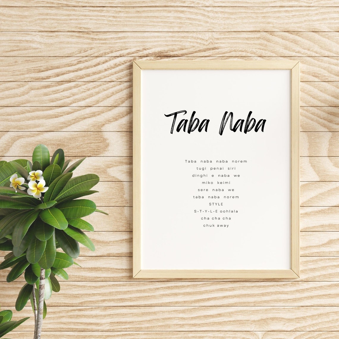 Torres Strait Island Taba Naba Song Lyrics Wall Art Home Decor - Etsy ...