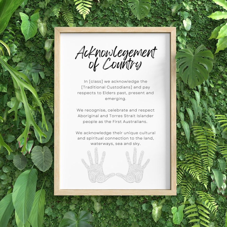Acknowledgement of Country Classroom Resource - Customise - Perfect for ...