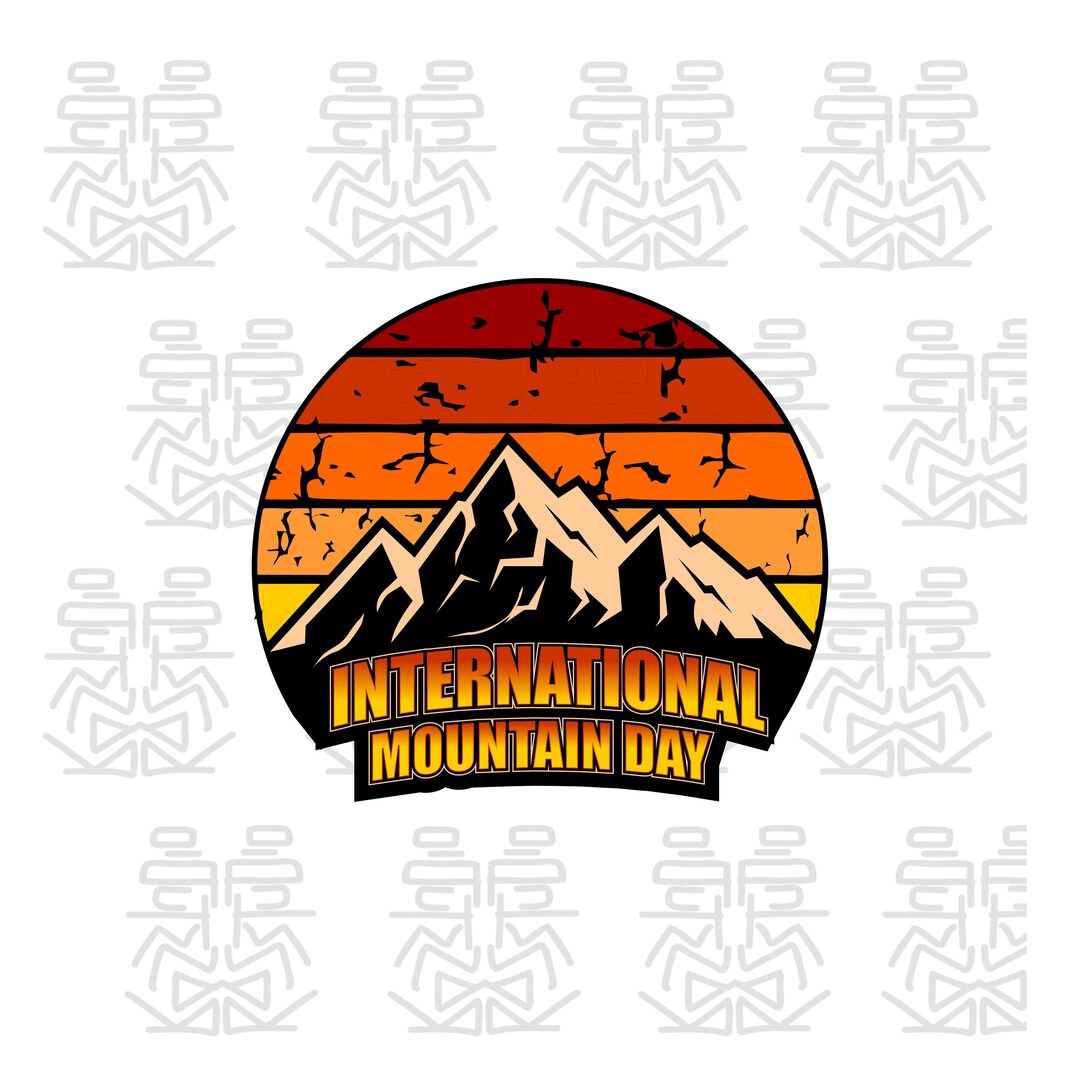 Distressed Mountain Day PNG Clipart: T-shirt Design (digital Download ...