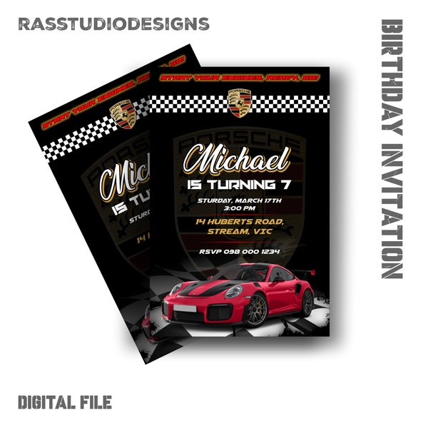 Race Car Birthday - Etsy