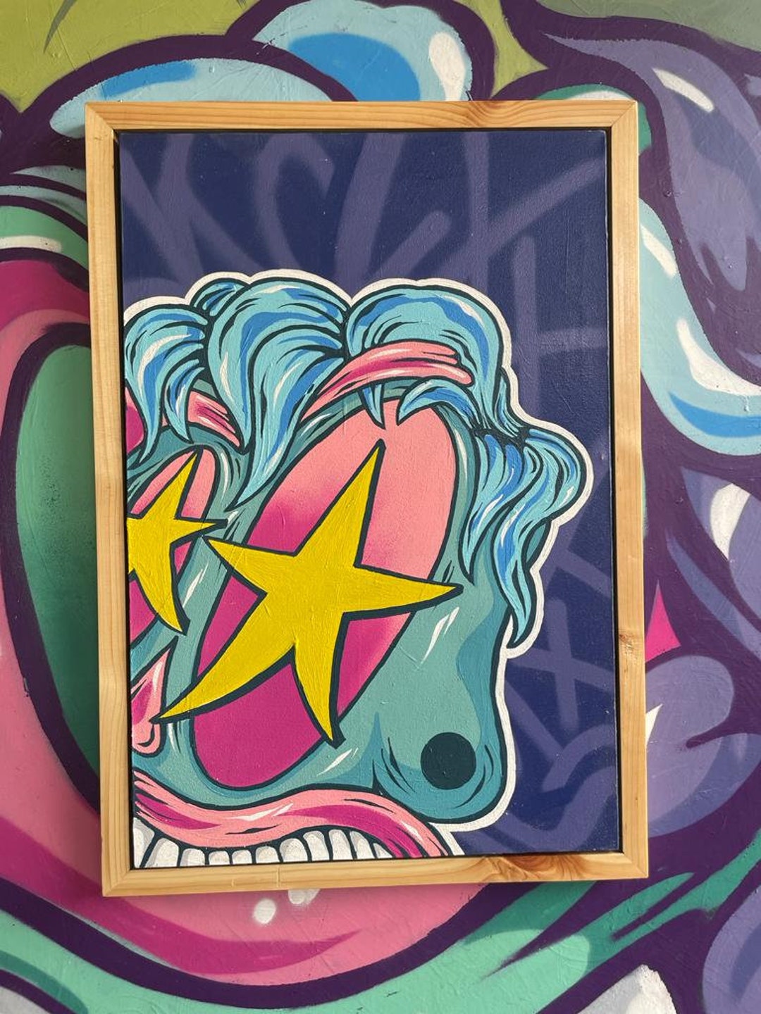 Handmade Spray Painting Wall Decor for Home | Art Decoration | Art ...