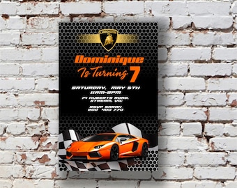 Porsche Cars Funny Birthday Invitation, Race Car Birthday Party, Race ...