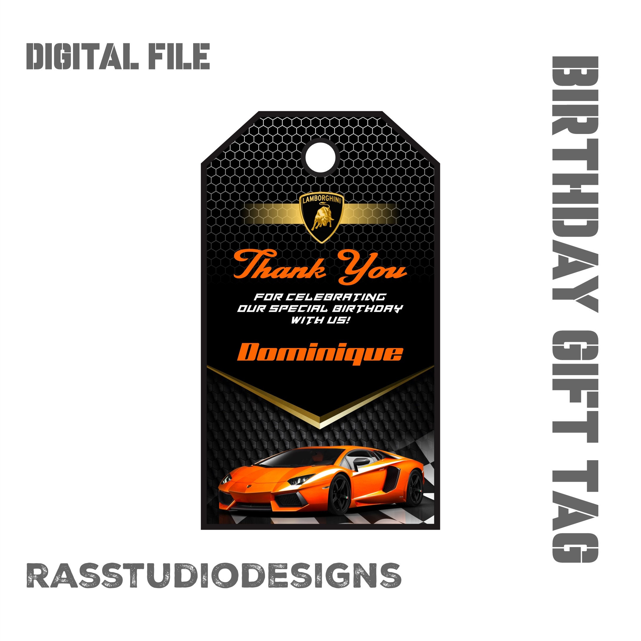 Lamborghini Cars Funny Tags, Race Car Birthday Party, Card Invitation ...