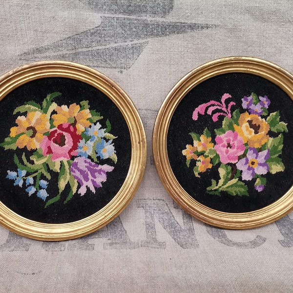 Petit Point Embroidery - Etsy