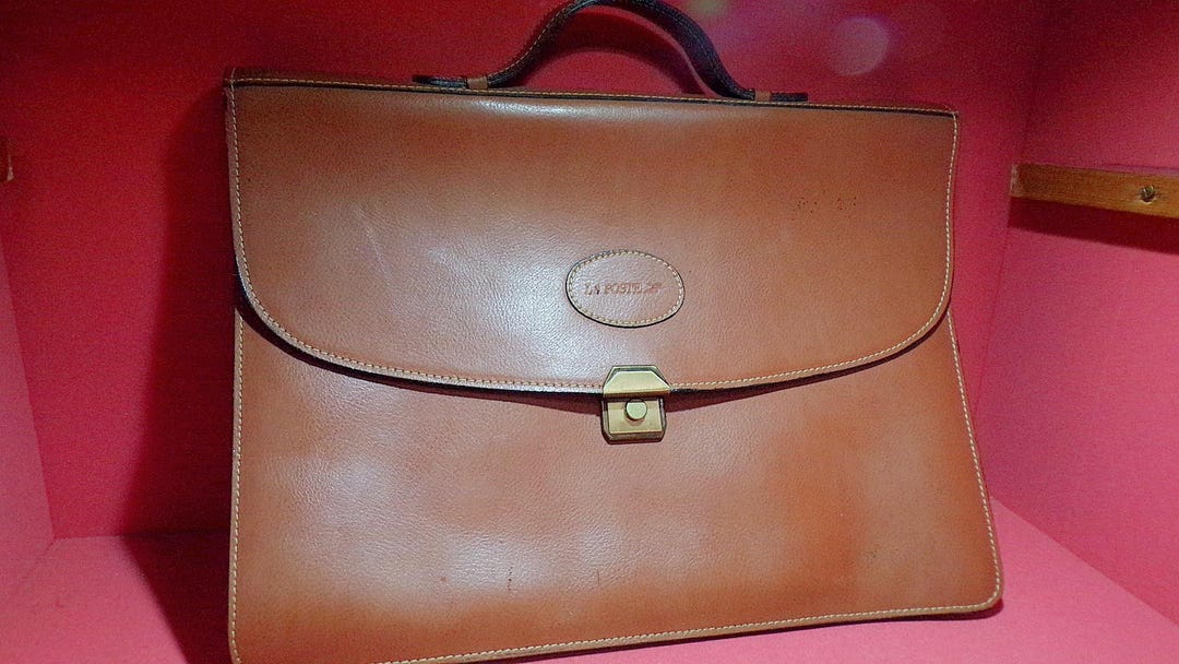 PTT Leather Bag Wallet Vintage French Postal Service s733 - Etsy