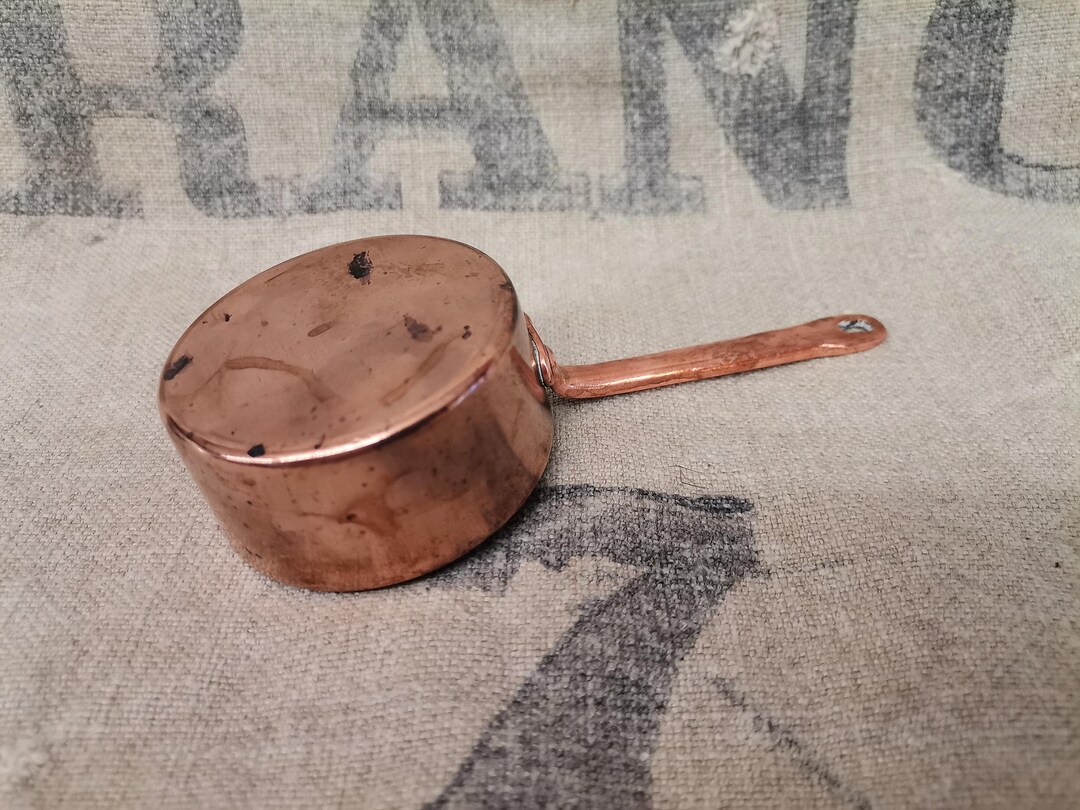 French Vintage Copper Mini Sauce Pan (H053) - Etsy