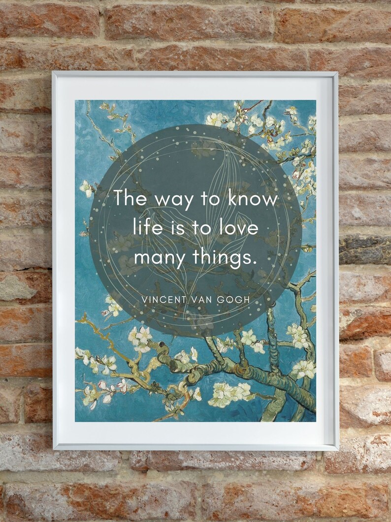 Printable Poster - Van Gogh Quote - Etsy
