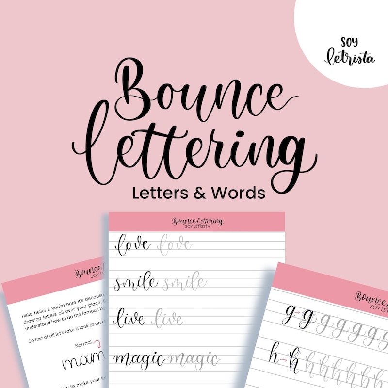 Hand Lettering Worksheets - Etsy