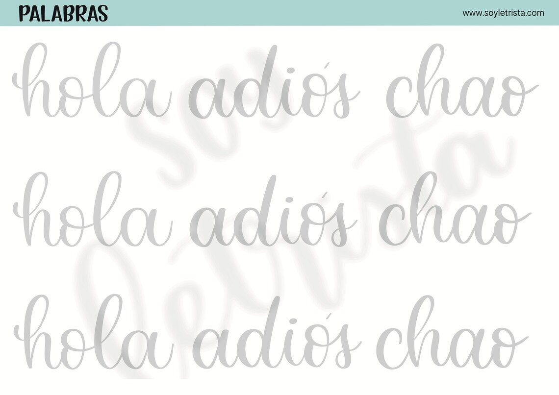 Palabras Para Practicar Lettering Y Caligrafía (brush Pens Grandes ...