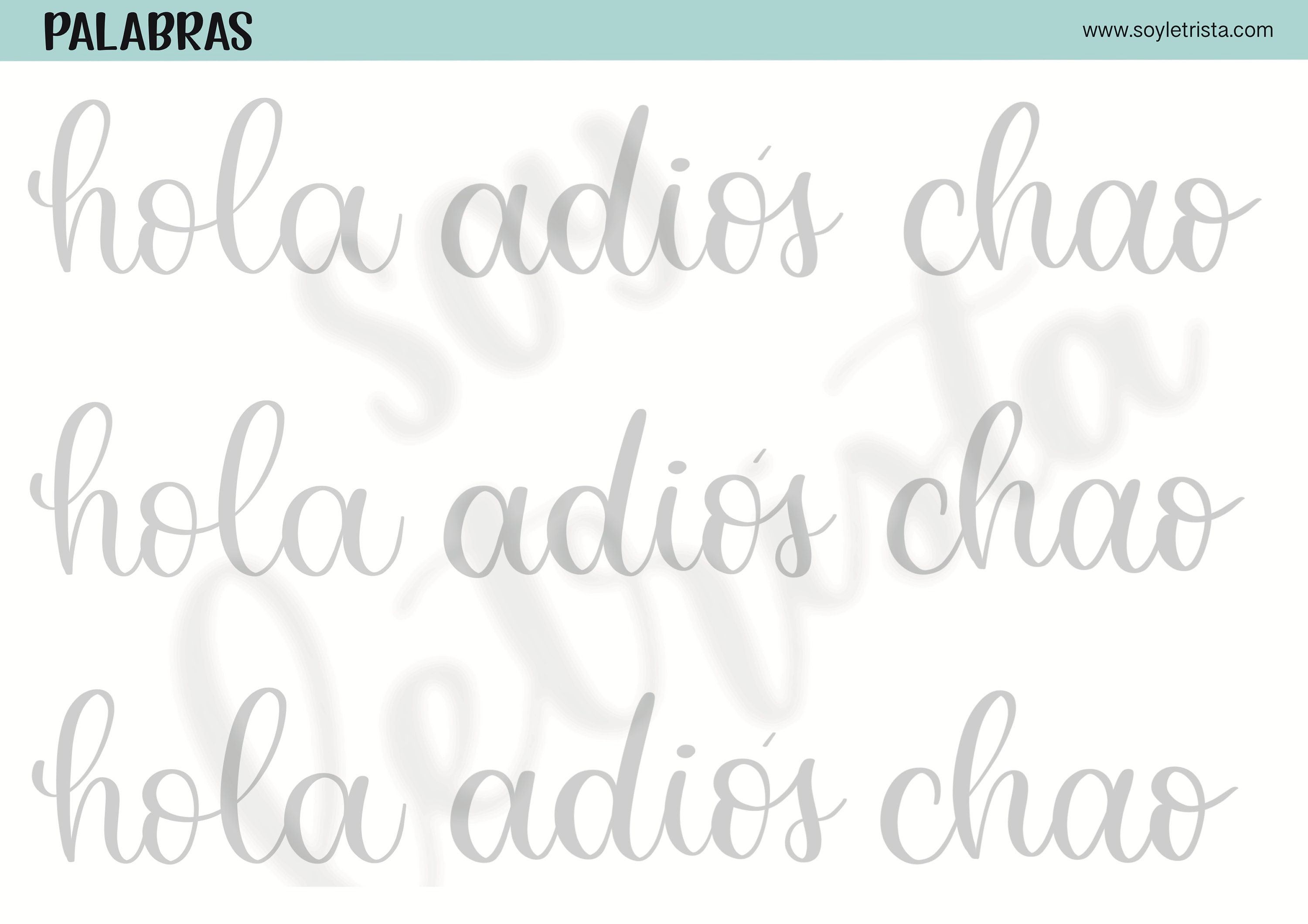 Palabras Para Practicar Lettering Y Caligrafía (brush Pens Grandes ...