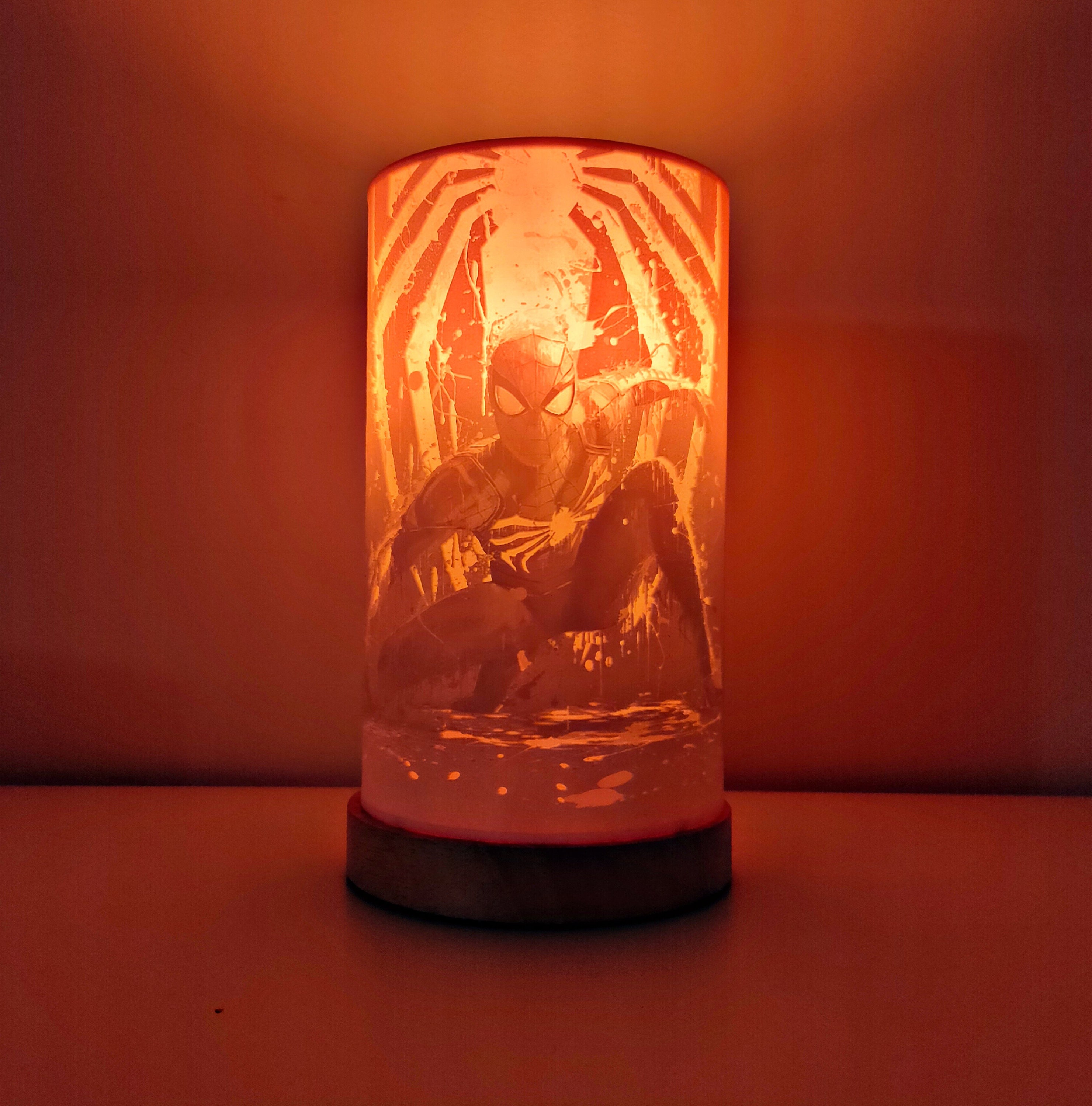 Spider Man Lamp / 3D Printed Lamp / Desk Lamp Led Lamp Desk Lamp - Etsy