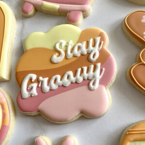 Groovy Birthday Cookies | Two Groovy | Groovy One Cookies - Etsy