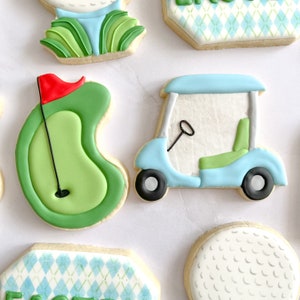 Golf Birthday Cookies | Par Tee Cookies - Etsy