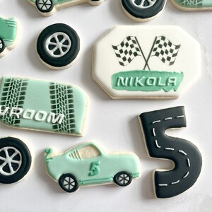 Race Cars Birthday Cookies | Race Cars Party Favors - Etsy