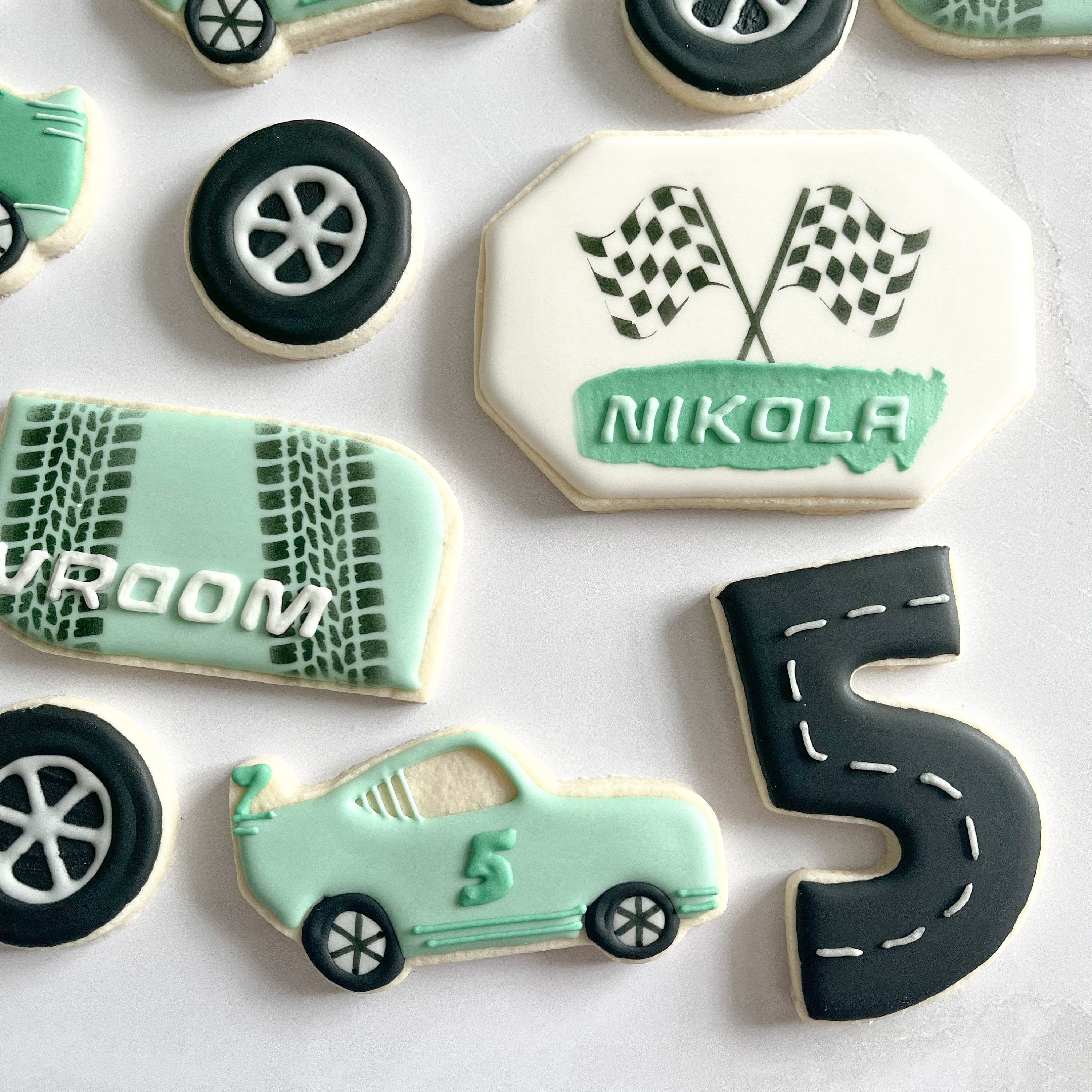 Race Cars Birthday Cookies Race Cars Party Favors - Etsy