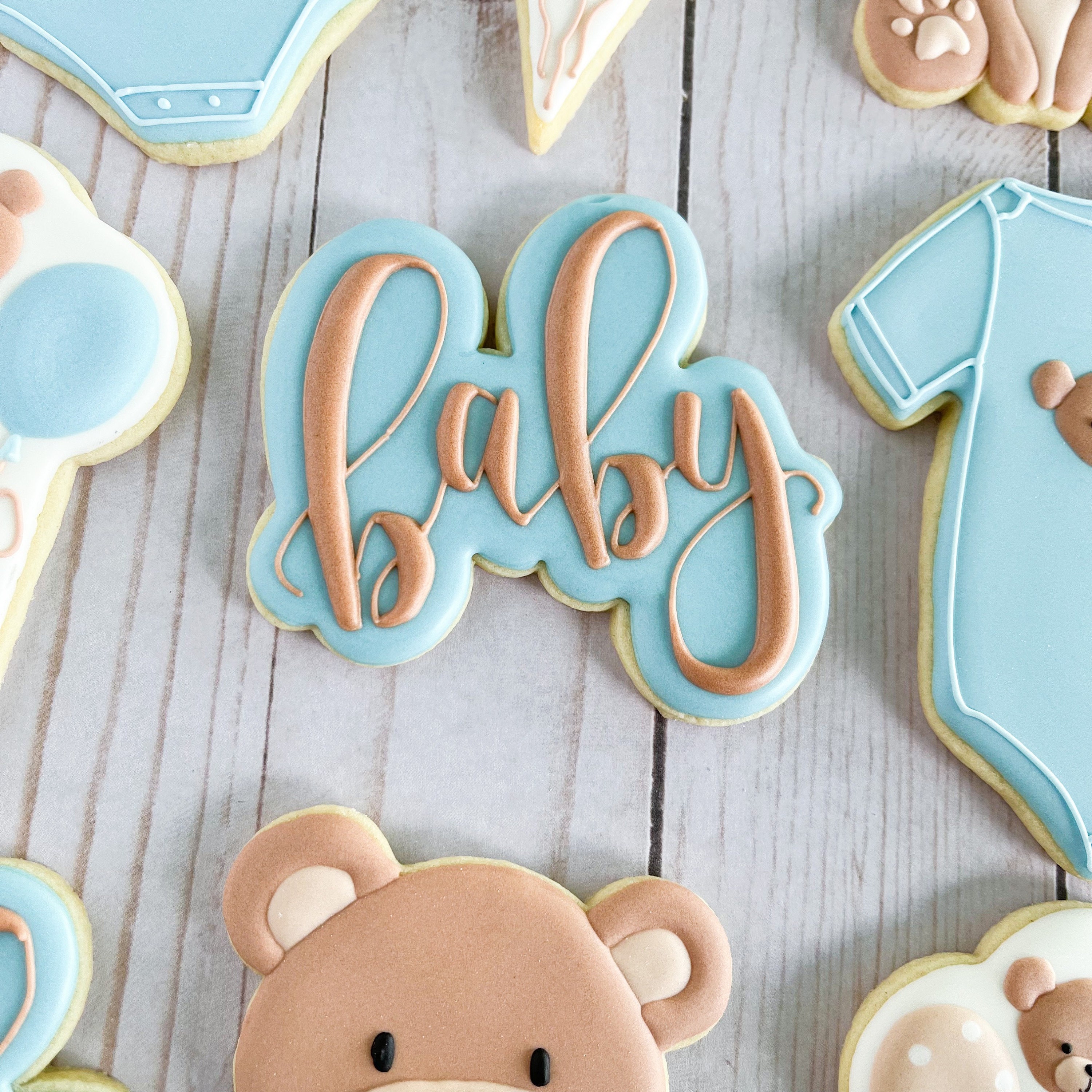Bear Baby Shower Cookies We Can Bearly Wait Cookies - Etsy