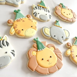 Safari Birthday Cookies | Wild One | Two Wild | Wild and Three Cookies ...