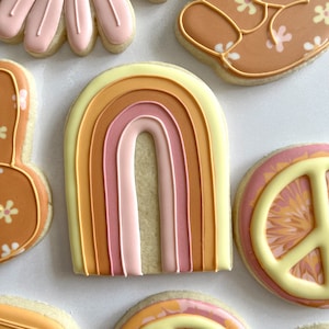 Groovy Birthday Cookies | Two Groovy | Groovy One Cookies - Etsy