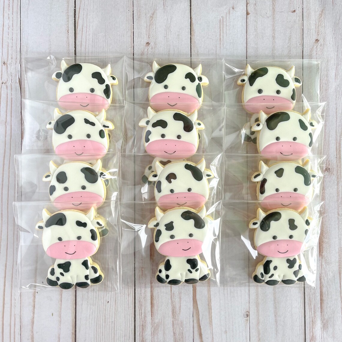 Cow Cookies | Individually Wrapped Cow Party Cookies - Etsy
