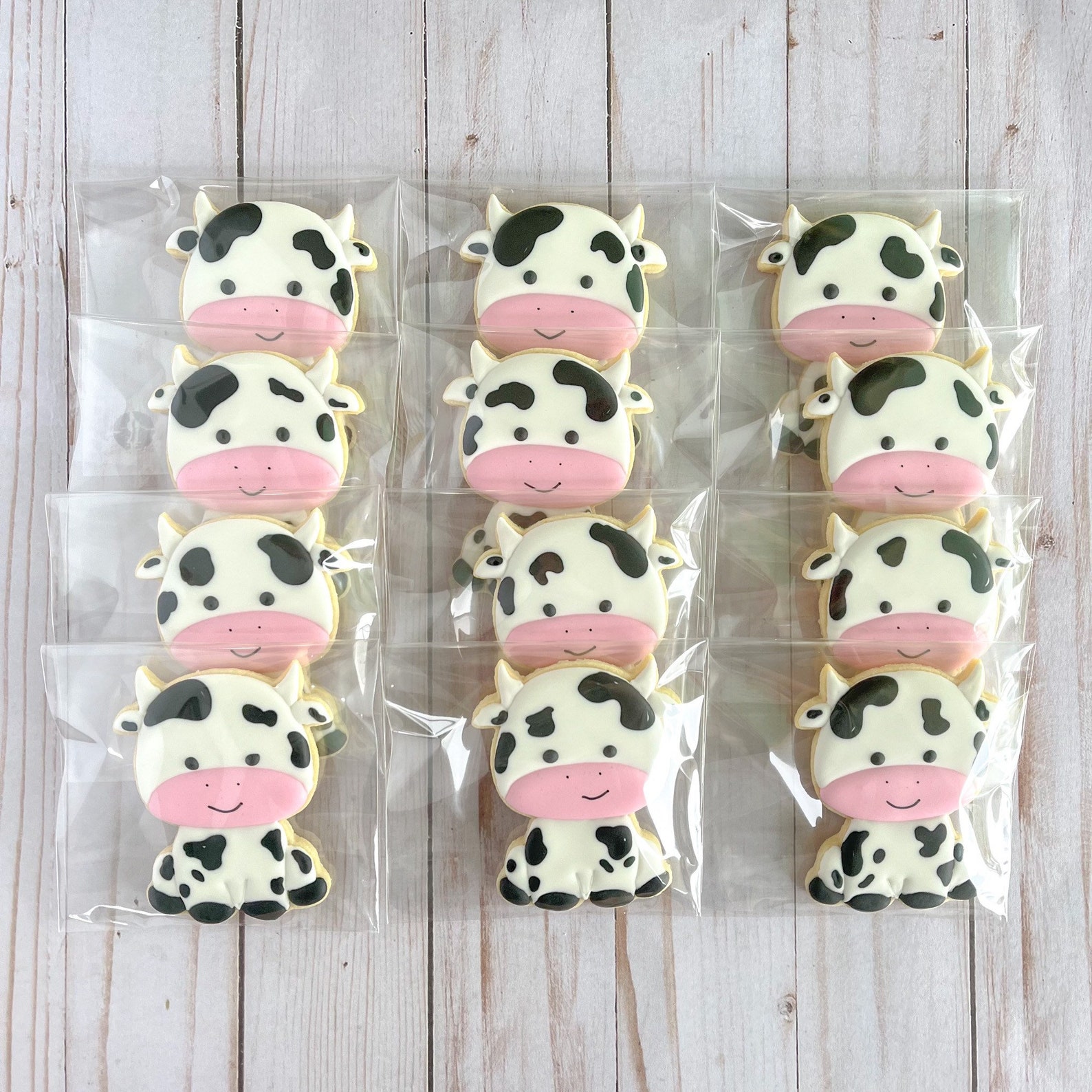 Cow Cookies | Individually Wrapped Cow Party Cookies - Etsy