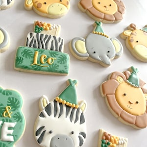 Safari Birthday Cookies | Wild One | Two Wild | Wild and Three Cookies ...