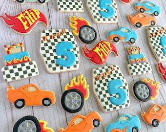 Racing Theme Cookie Favors Car Theme Cookies for Birthday - Etsy