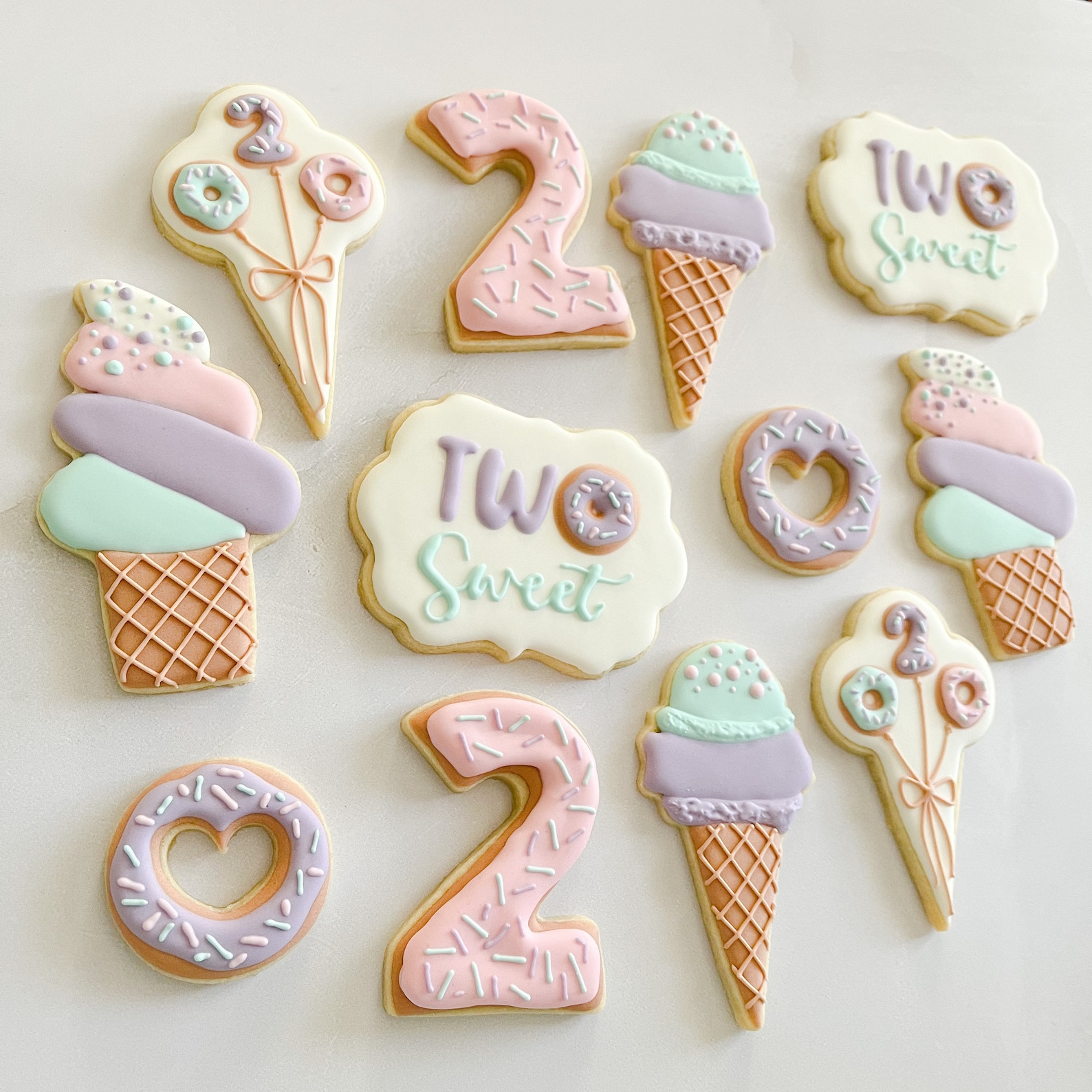 Two Sweet Birthday Cookies | Individually Wrapped Two Sweet Party ...