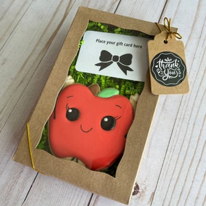 Teacher Appreciation Cookie Apple Gift Card Holder - Etsy