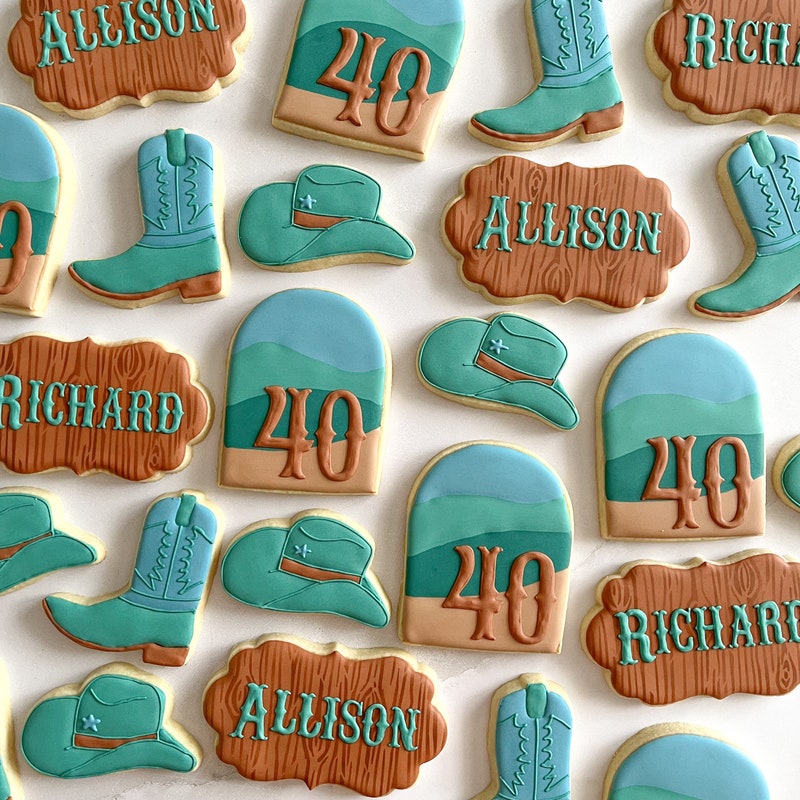 Western Theme Cookies - Etsy