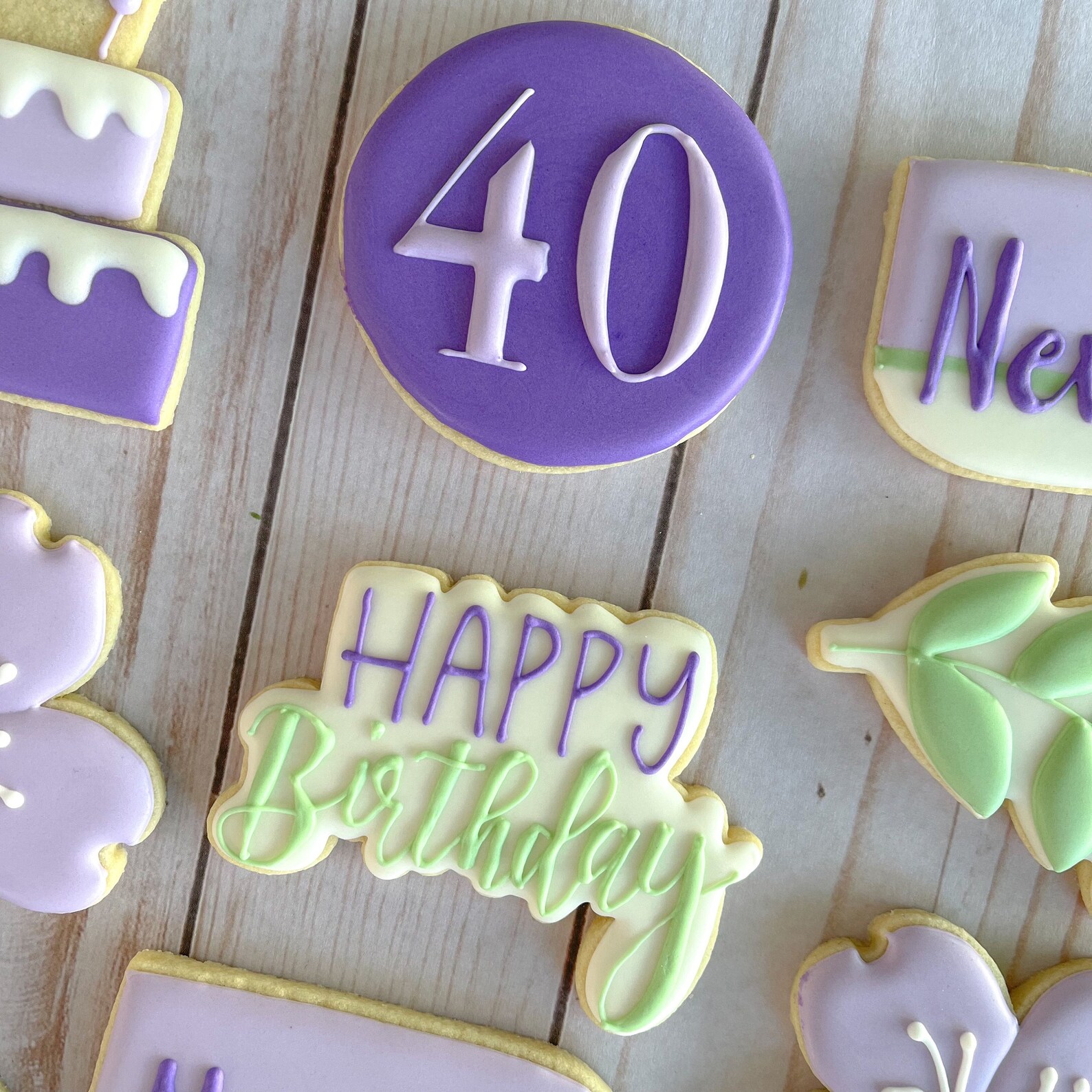 Birthday Cookies | 40th Birthday Party Cookies - Etsy