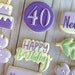 Birthday Cookies 40th Birthday Party Cookies - Etsy