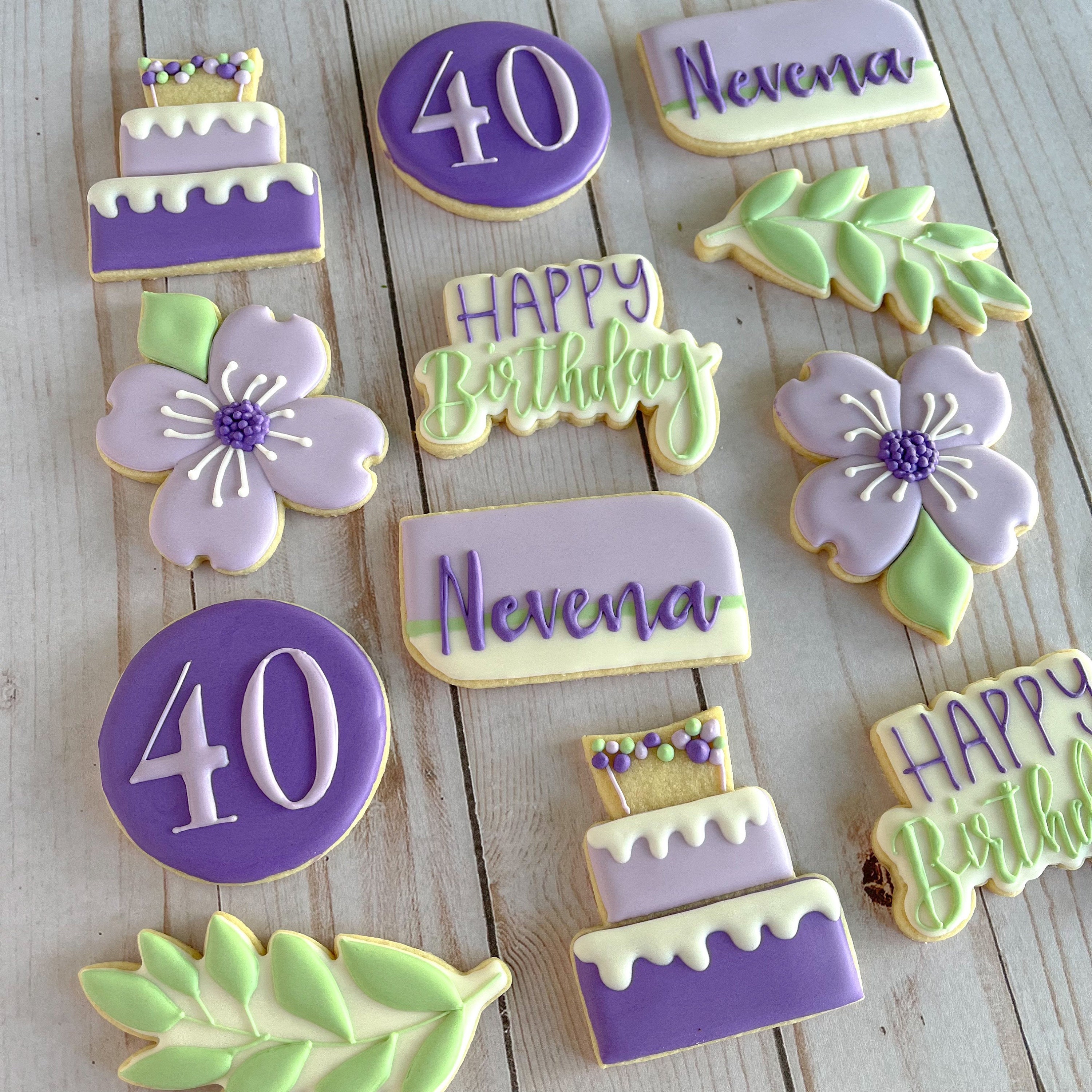 Birthday Cookies | 40th Birthday Party Cookies - Etsy