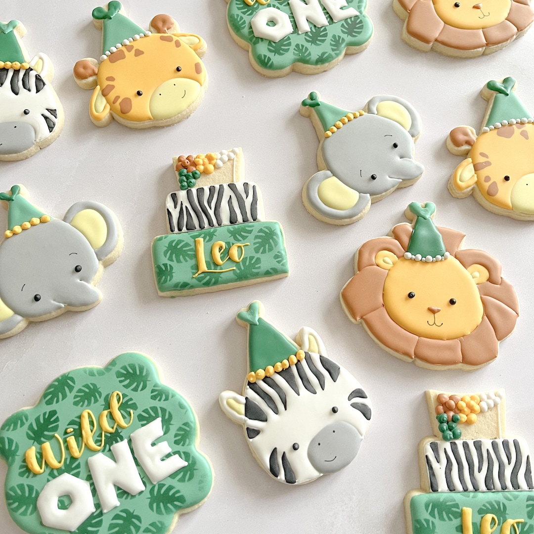 Safari Birthday Cookies | Wild One | Two Wild | Wild and Three Cookies ...