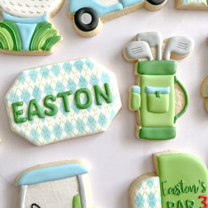 Golf Birthday Cookies | Par Tee Cookies - Etsy