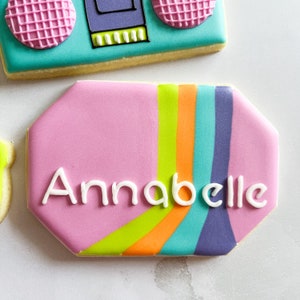 80s Birthday Cookies | Roller Skates Party Cookies - Etsy
