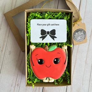 Teacher Appreciation Cookie Apple Gift Card Holder - Etsy