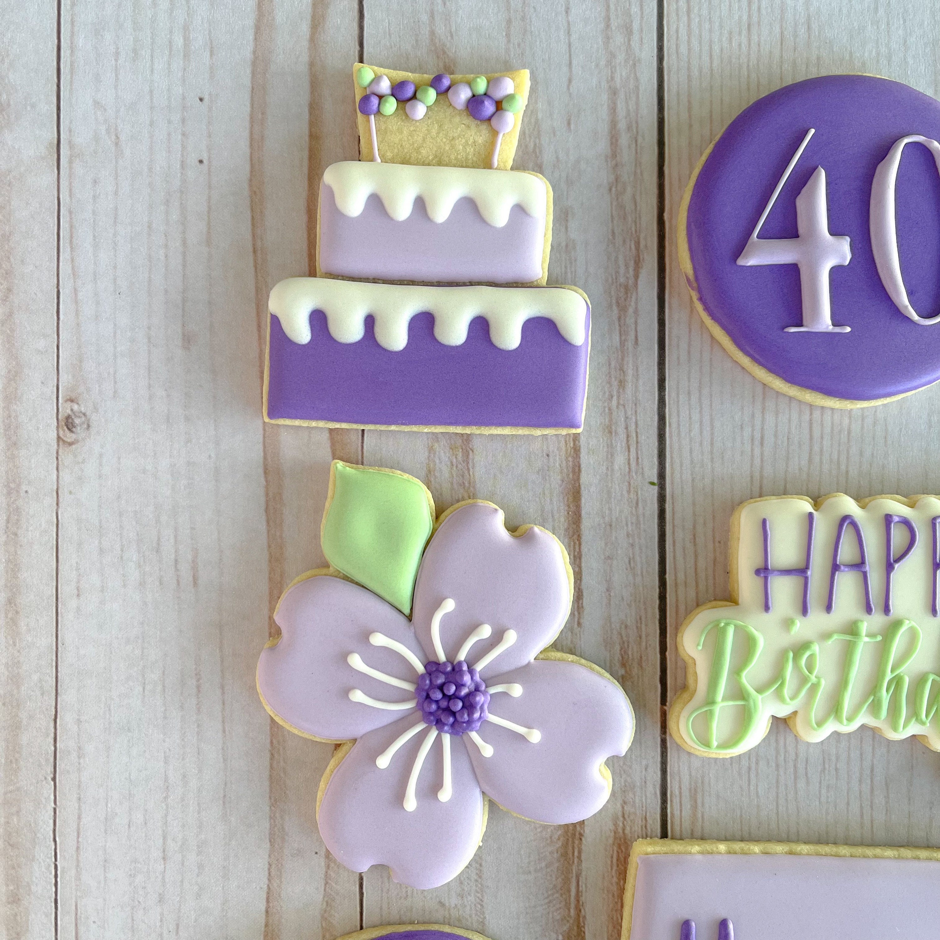 Birthday Cookies 40th Birthday Party Cookies - Etsy