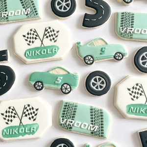 Race Cars Birthday Cookies | Race Cars Party Favors - Etsy
