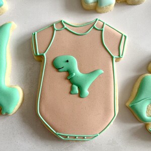 Dino Baby Shower Cookies | Hatching Soon Cookies - Etsy