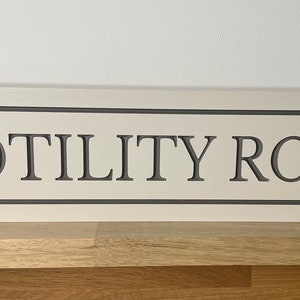 Bootility Room Sign, Farrow & Ball, Wall Sign, Door Sign, Shelf Sitter ...