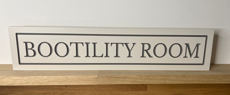 Bootility Room Sign Farrow & Ball Wall Sign Door Sign - Etsy UK