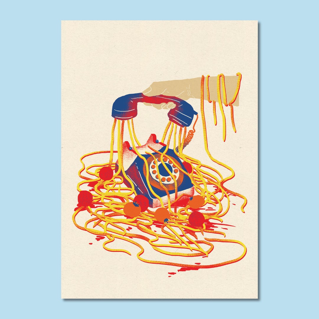 Famished Art Print | Food Illustration | Isometric Drawing | Home Decor ...