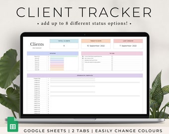 Client Tracker CRM Spreadsheet Client Management Small - Etsy