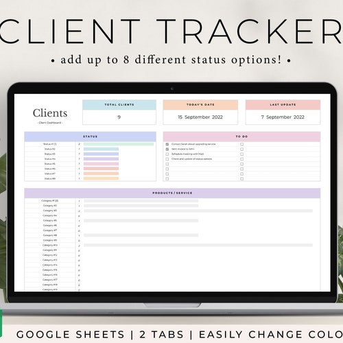 Project Management Planner Spreadsheet Small Business - Etsy