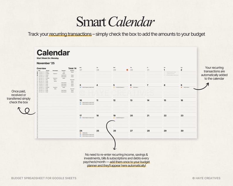 Ultimate Annual Budget Spreadsheet Google Sheets With Budget Planner ...