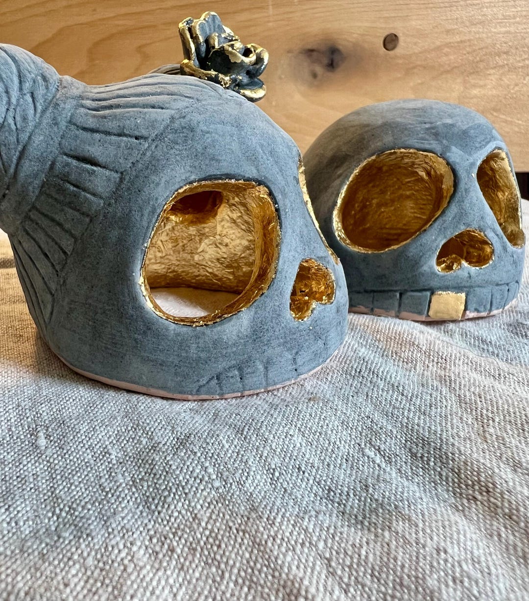 Sugar Skulls // Ceramic Skulls - Etsy
