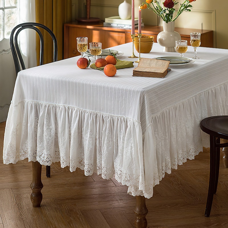Ruffle Table Cloth - Etsy