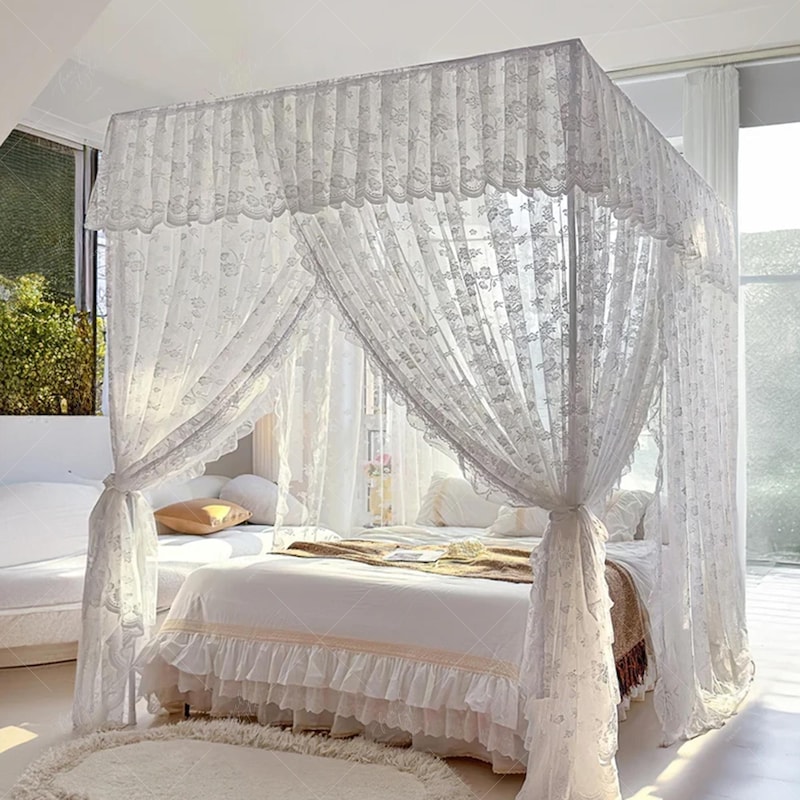 Orange Canopy Curtain - Etsy UK